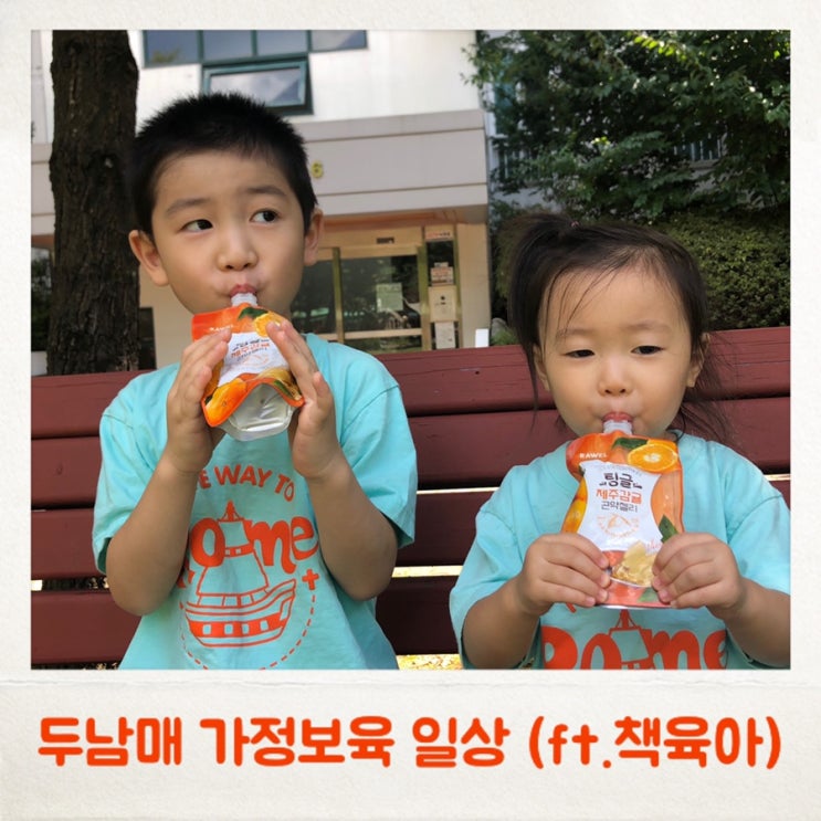 두 남매의 가정보육 일상ft 책육아우아독 11일차 네이버 블로그
