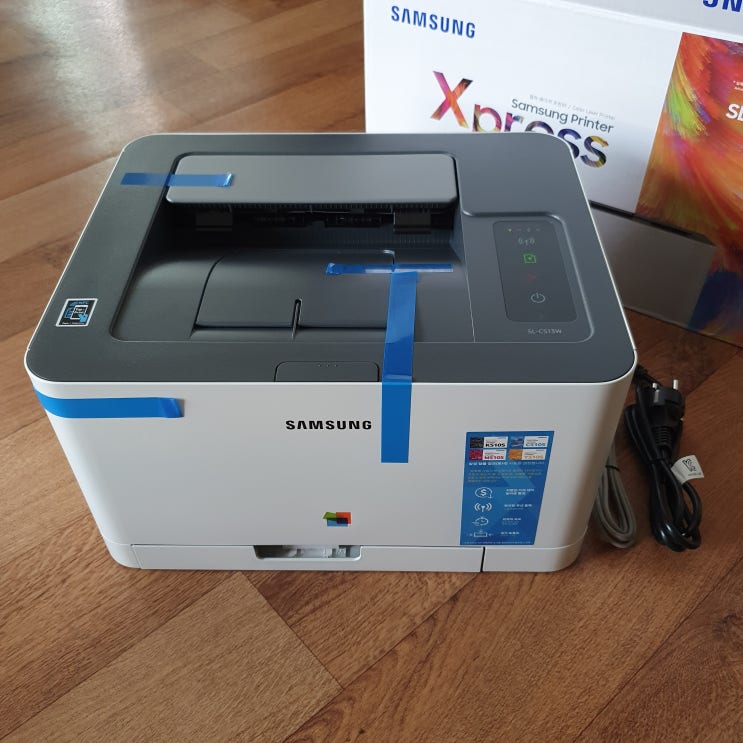 삼성 컬러 레이저 프린터 SL-C513W 🖨 (무선 모델) 구입하고 택배 열어보기 : 네이버 블로그