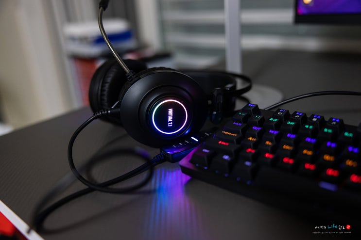 가성비 게이밍헤드셋 앱코 해커 N550 ENC 가상 7.1채널 : 네이버 블로그