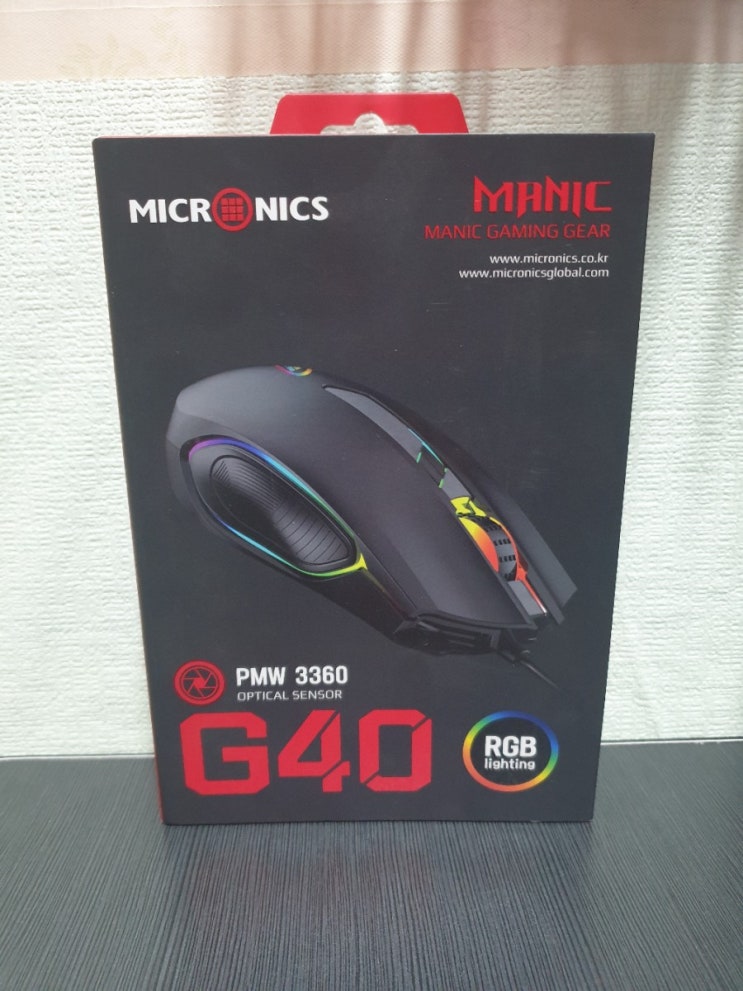 마이크로닉스 MANIC G40 PMW3360 게이밍마우스 사용솔직후기 : 네이버 블로그