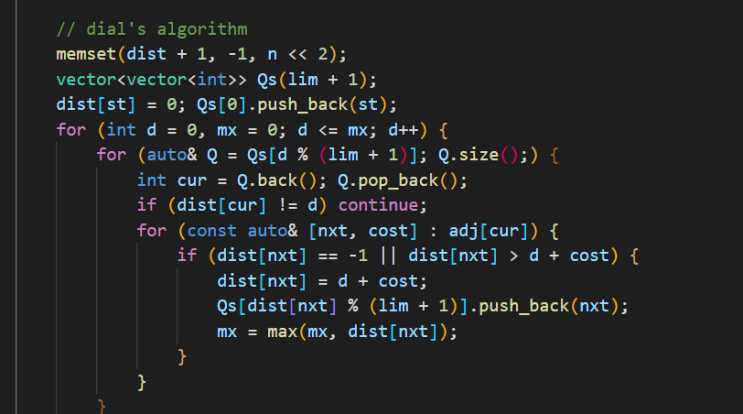 [그래프] Dial's algorithm (feat. O(ElogV) -> O(E + V * w)) : 네이버 블로그