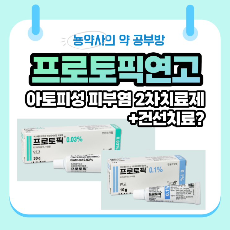 뇽약사 프로토픽연고 아토피 피부염 연고 건선연고 작용기전부터 부작용 주의사항까지 네이버 블로그