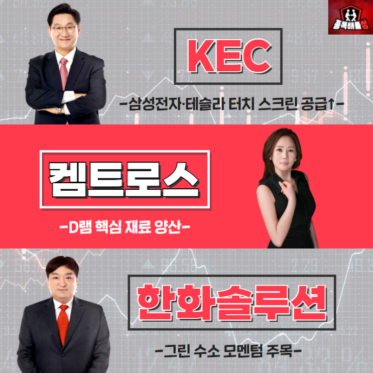 한국경제tv Kec 주가 켐트로스 주가 한화솔루션 주가 L Ddr5 관련주 L 대박천국 2부 주식스센스 ㅣ이동근