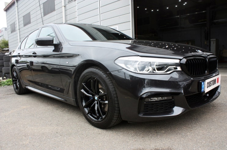 BMW 530i 662M 18인치 블랙유광 휠도색 : 네이버 블로그