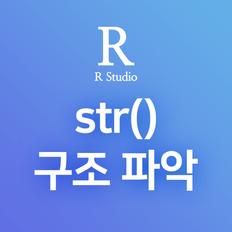 [R] str() : 데이터프레임(티블)의 구조 요약, 변수 데이터유형 조회하기 : 네이버 블로그