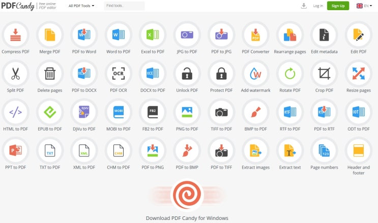 PDF편집 무료 온라인 PDF 편집기 PDF Candy : 네이버 블로그
