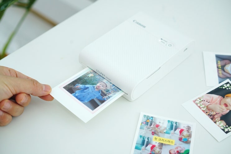 기념일선물추천 포토프린터 셀피스퀘어 Qx10 막둥이 성장 기록 네이버 블로그
