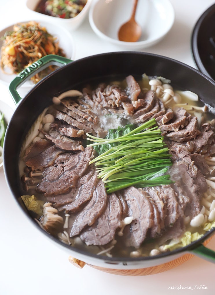 아롱사태 수육 And 전골 만들기 소스까지 완벽하게~ 강추 보양식 네이버 블로그