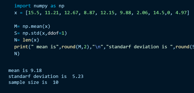 Python Numpy 평균 표준편차 샘플수 및 Pandas의 Describe를 통해 한번에 나타내기 네이버 블로그