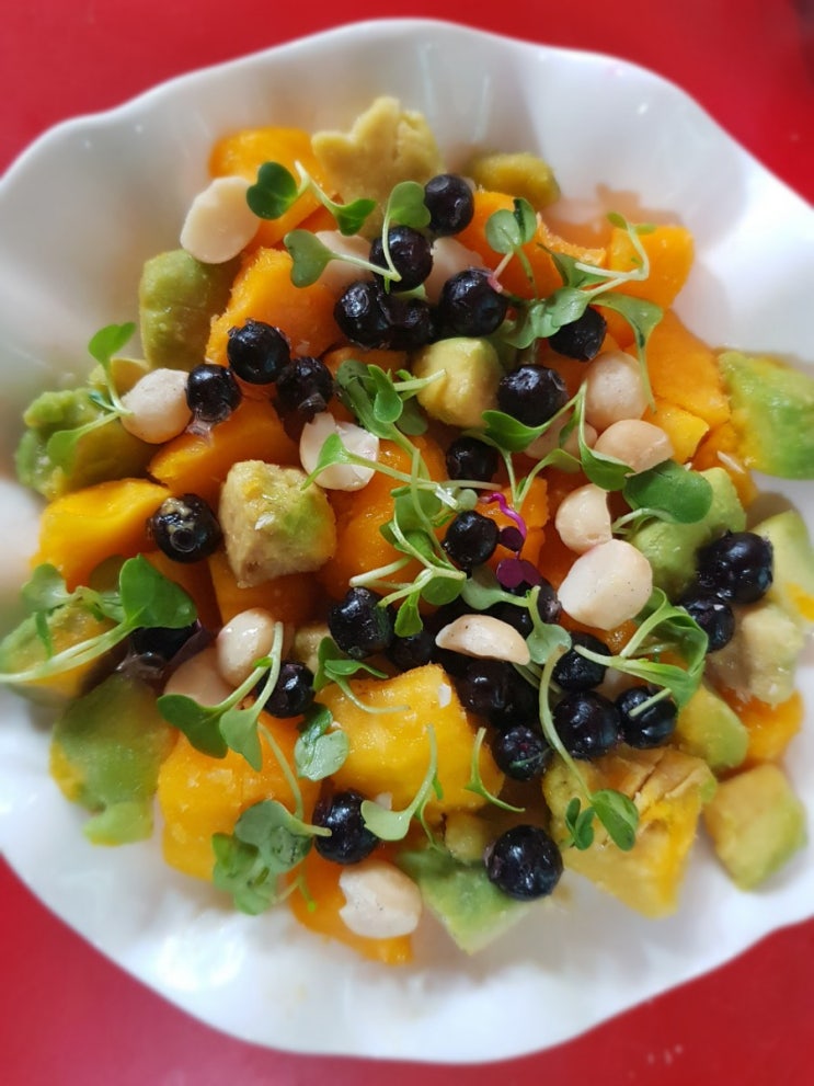 한겨울에 쓱배송한 냉동망고&아보카도 초간단샐러드 ~👍 : 네이버 블로그