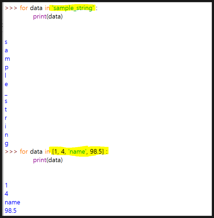 파이썬 iterable(이터러블) 데이터 타입(자료형) 및 iterable 뜻(의미) : 네이버 블로그