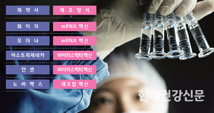 코로나19 ‘mrna ‘바이러스벡터 백신의 차이는 화이자·모더나·아스트라제네카·얀센 백신 차이 네이버 블로그