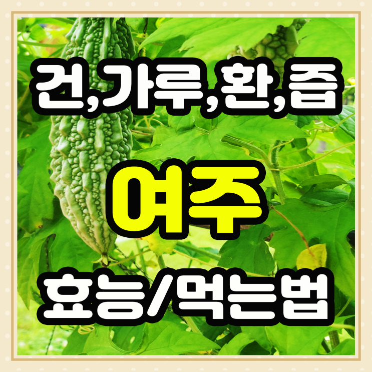 국산 말린 여주 효능과 분말 먹는법 여주 가격 네이버 블로그