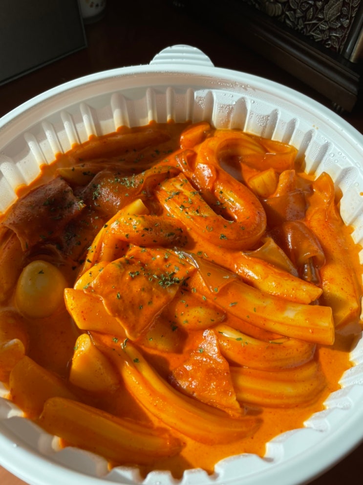 배떡 솔직 후기 매운맛🌶로제떡볶이에 중국당면 분모자 추가해서 맛있게 먹기 배떡 일산점 네이버 블로그