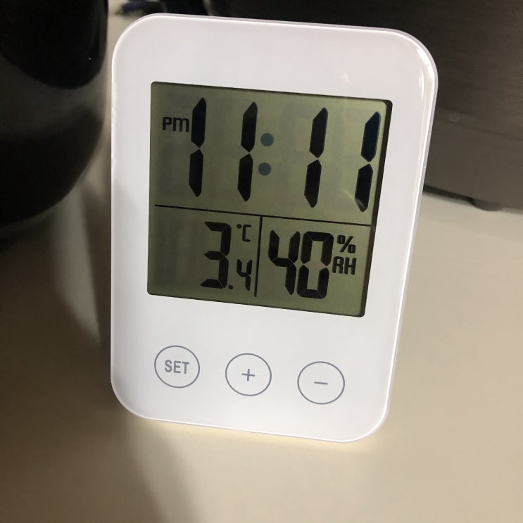 이케아 SLATTIS 슬로티스 디지털 시계 & 온습도계 : 네이버 블로그