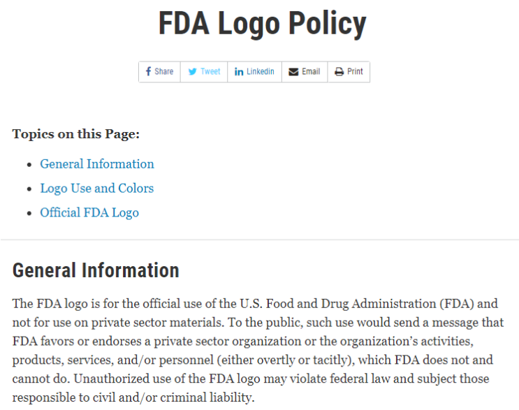 US FDA Logo Policy 미국 FDA 로고 정책 : 네이버 블로그