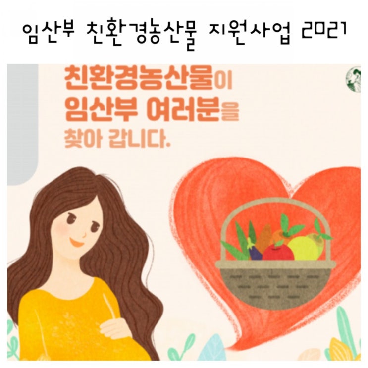 임산부친환경농산물 꾸러미 지원사업 신청 방법 2021년 혜택 임산부 And 산모님들 우리 함께 신청해요 D 요약정리