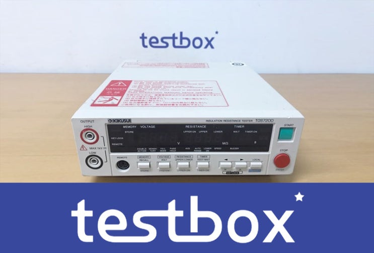 중고계측기 매입/판매 - 기쿠수이 TOS7200 Insulation Resistance Tester 절연저항측정기 : 네이버 블로그