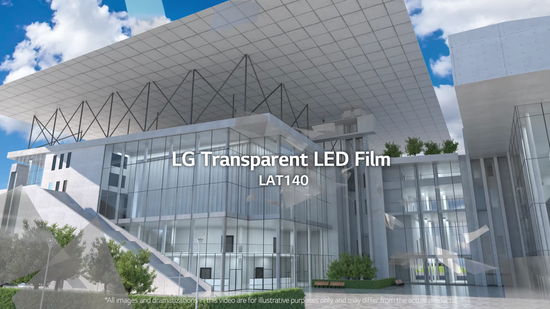 [LG DISPLAY] LG 14mm Transparent LED Film - Experience the Colors of ...