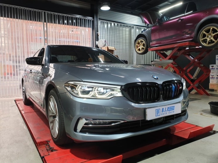 BMW 530i 엔진오일, 미션오일, 디퍼오일, 브레이크오일 교체작업 : 네이버 블로그