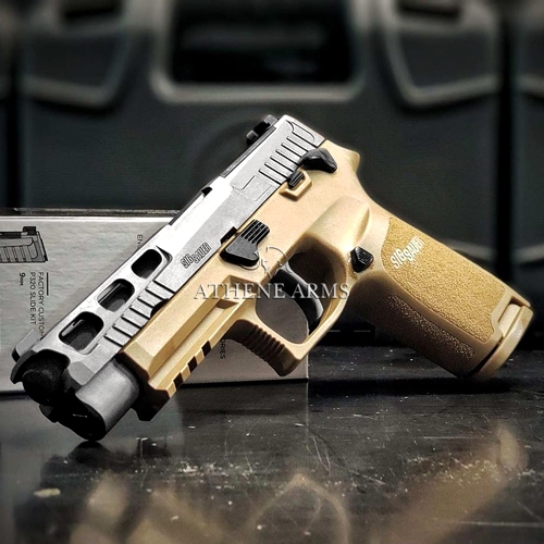 [JinAirsoft] P320 Pro-Cut Steel Slide Set for VFC/SIG M17/ M18 (Tan ...