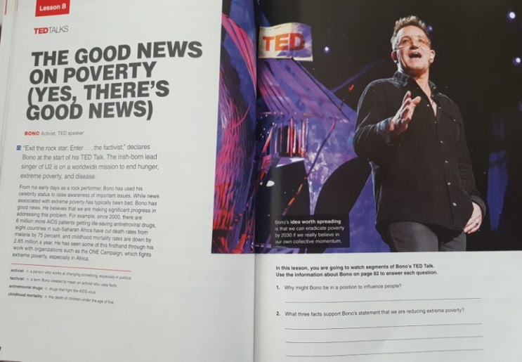 TED Talks]The Good News on Poverty(Yes, There's Good News) by Bono / 테드 ...