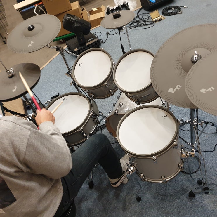 EF노트5 (EFnote5) 어쿠스틱 드럼 같은 리얼한 전자드럼 신제품 출시! 5기통 설치 출장후기 : 네이버 블로그