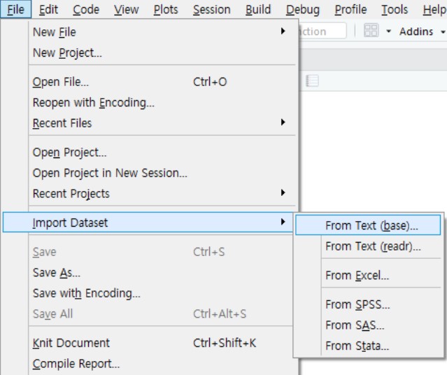 R Studio 에서 파일 읽어들이기 : 네이버 블로그