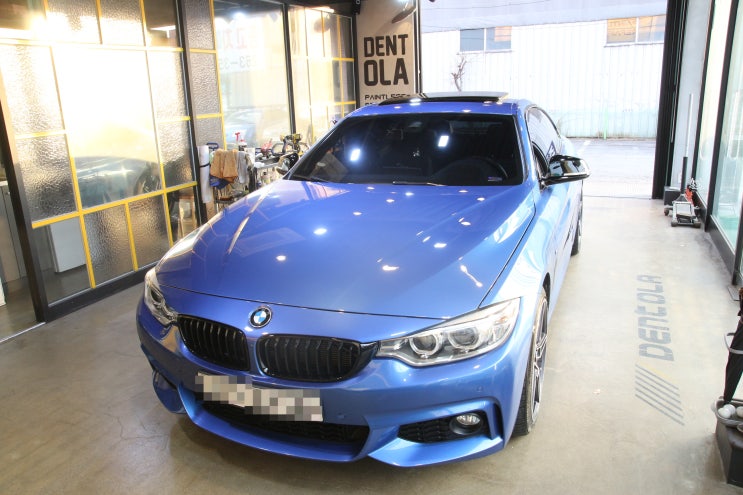 Bmw 420d 클리어 손상 터치업 레벨링문콕으로 발생한 덴트복원 From 수지 덴트올라 네이버 블로그