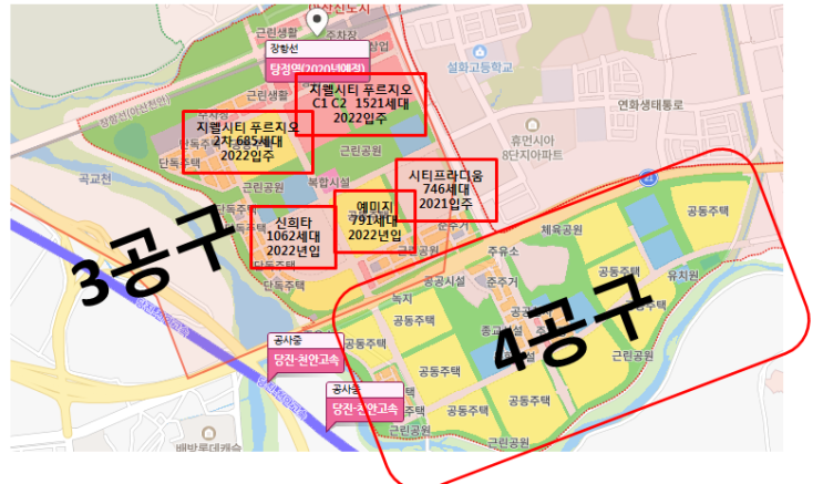아산 탕정 신도시 3공구 4공구 현지 직장인의 입지 가격 분석 지웰 시티 푸르지오 시티 프라디움 금성 백조 예미지 신혼희망
