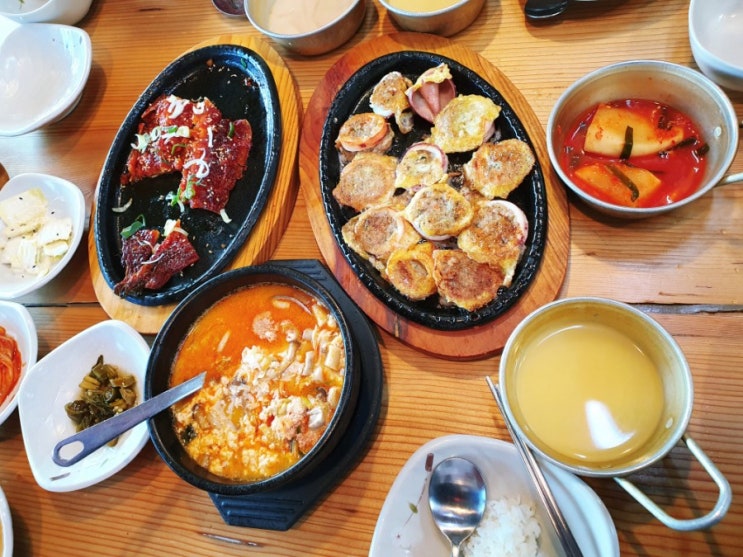 강원도 평창 아침식사 가능한 김영이 국밥 황태구이오징어순대명란순두부배추전 맛보기~ 네이버 블로그