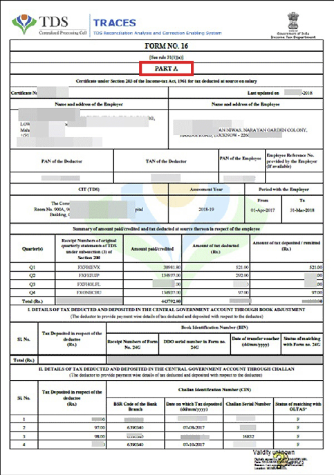 Form 16 & Form 16A : 네이버 블로그