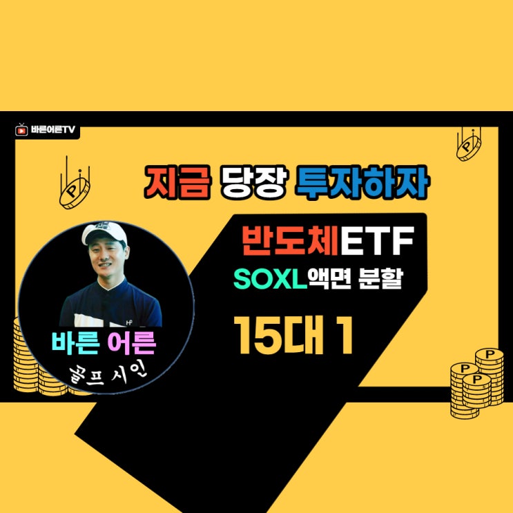 액면분할 15대1 반도체ETF SOXL 반도체 3 X 레버리지 : 네이버 블로그