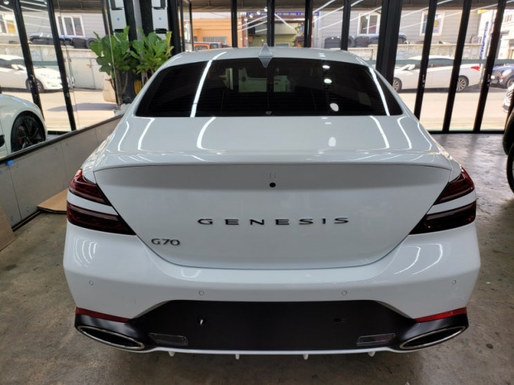 더뉴 제네시스 G70.(레이노S9 열차단 썬팅).G70. ppf(2종).차량 보호 필름ppf : 네이버 블로그