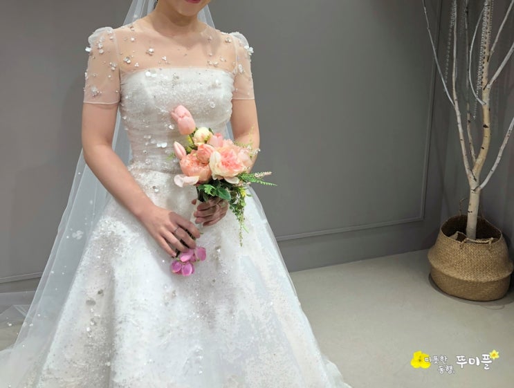 로브드k 본식드레스 가봉 후기 실크드레스와 비즈드레스 네이버 블로그