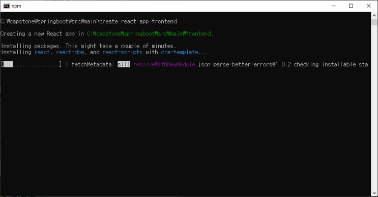 Spring boot + react 연동하기 : 네이버 블로그