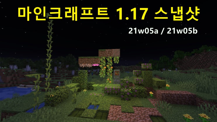 [업데이트][JE] 마인크래프트 1.17 스냅샷 21w05a, 21w05b [21-02-03] : 네이버 블로그