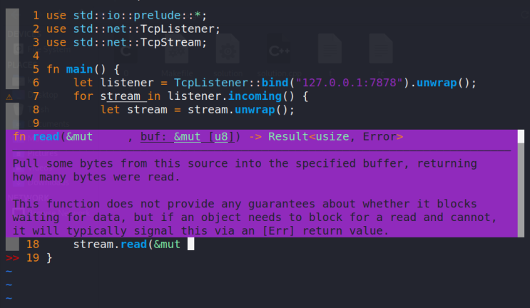 vim에서 rust 자동 완성기능 : 네이버 블로그