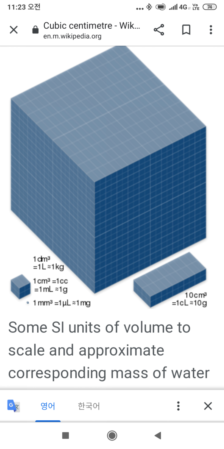 cubic centimeter (cc) : 네이버 블로그