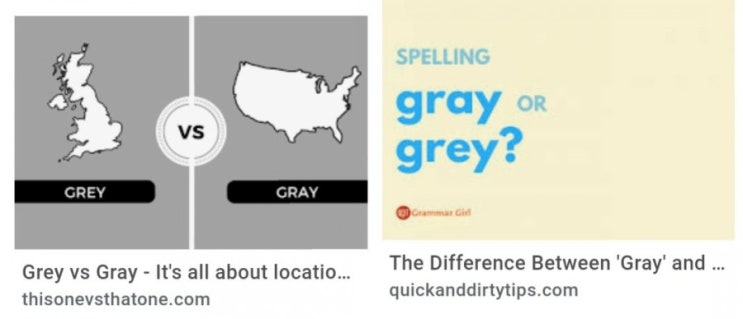 [궁금한것] Gray vs. Grey 뭐가 맞을까? : 네이버 블로그