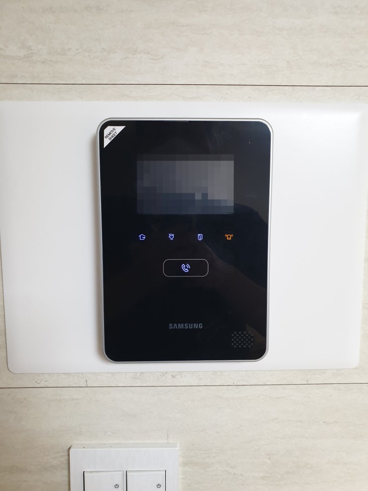 서구 검단 마전동 검단금호어울림 - 비디오폰 인터폰 SHT-3625 4.3인치 블랙 가성비 비디오폰 설치후기 : 네이버 블로그