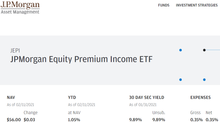 JPMorgan Equity Premium Income ETF(JEPI) 월배당 및 분석 : 네이버 블로그