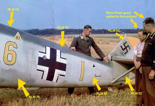 제 2차 세계대전 독일공군Luftwaffe RLM Color Painting Index.. : 네이버 블로그