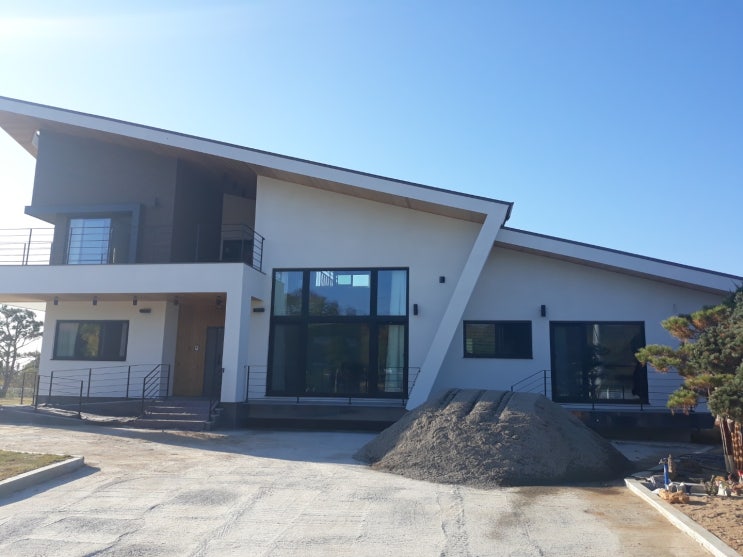 뿜칠형 외장재 CERASKIN 261-B(화이트) 시공사례 : 네이버 블로그