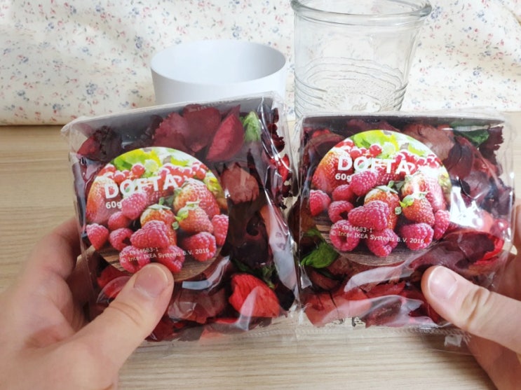 이케아 도프타(IKEA DOFTA) 포푸리 방향제/ 레드가든베리 상콤달달한 향 추천! : 네이버 블로그