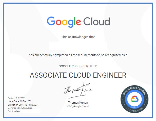 GCP Associate Cloud Engineer 자격증 시험 합격 후기 (GCP-ACE) : 네이버 블로그