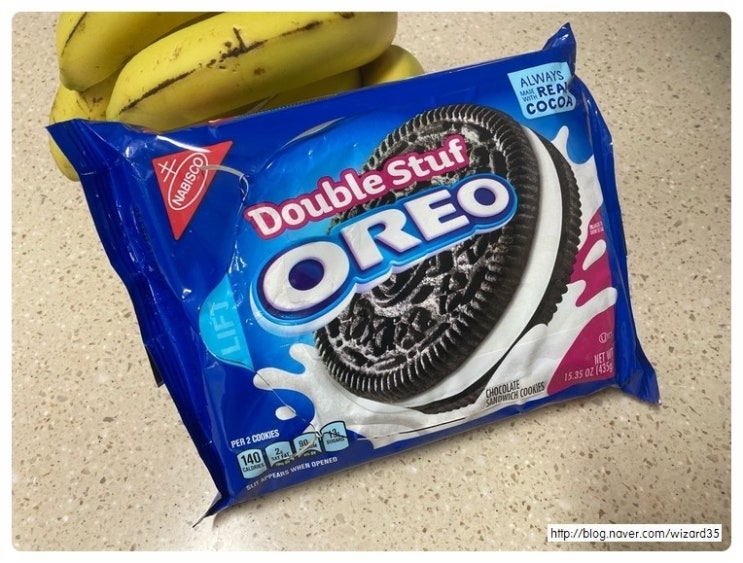 미국 오레오 중 요즘 제일 잘 먹고 있는 어블 스터프 오레오 Double Stuf OREO (나비스코 더블 스터프 오레오 초콜릿 ...