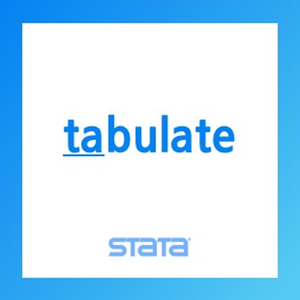 [Stata] tabulate - 데이터 빈도 정보 확인 명령어 : 네이버 블로그
