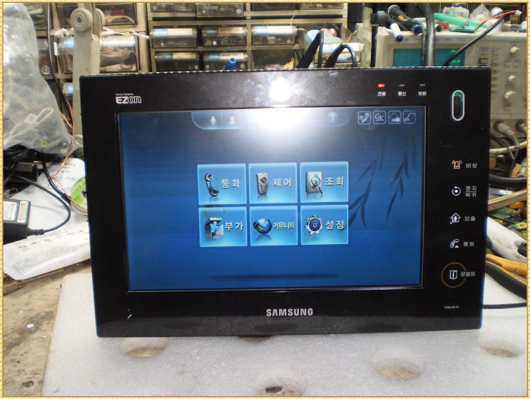 월패드수리 인터폰수리 삼성 이지온 SHN-8510 LM 화면 흐리고 백화현상 가는 줄 나오는 고장 수리 : 네이버 블로그