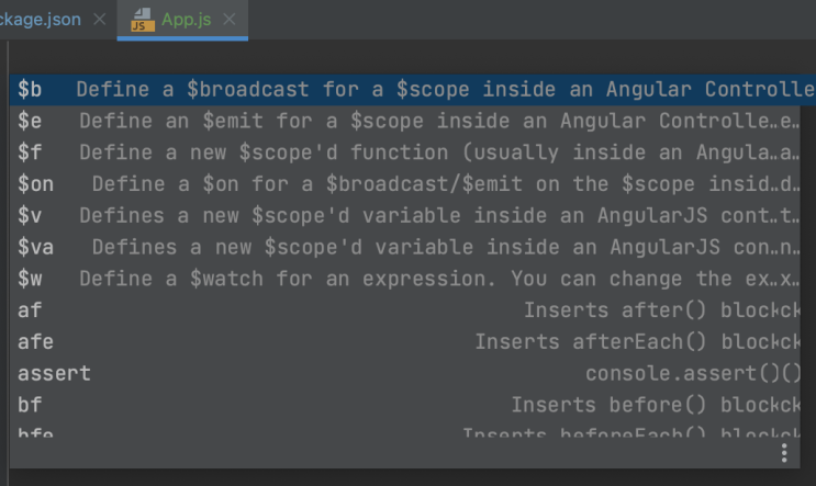 IntelliJ react.js code snippets : 네이버 블로그
